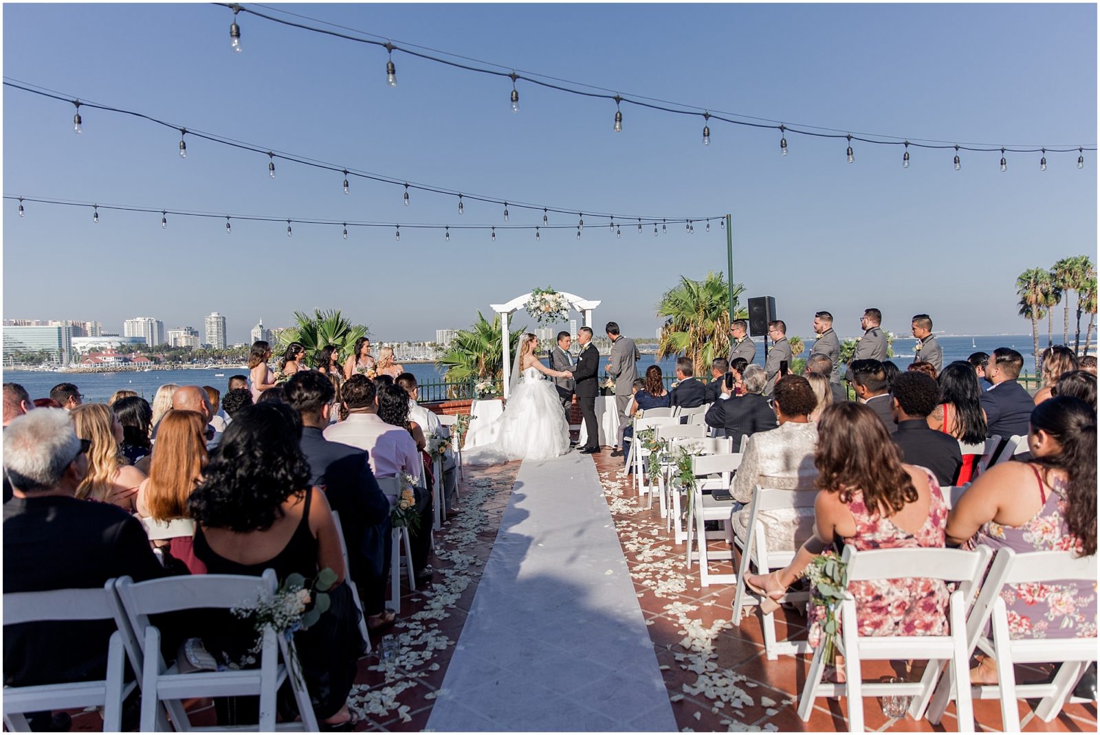 The Reef Restaurant Long Beach Wedding - Carlos and Brenda